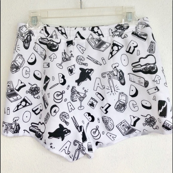 Wildfox | Shorts | Wildfox Perry Doodles Lane Shorts Small White Nwt ...